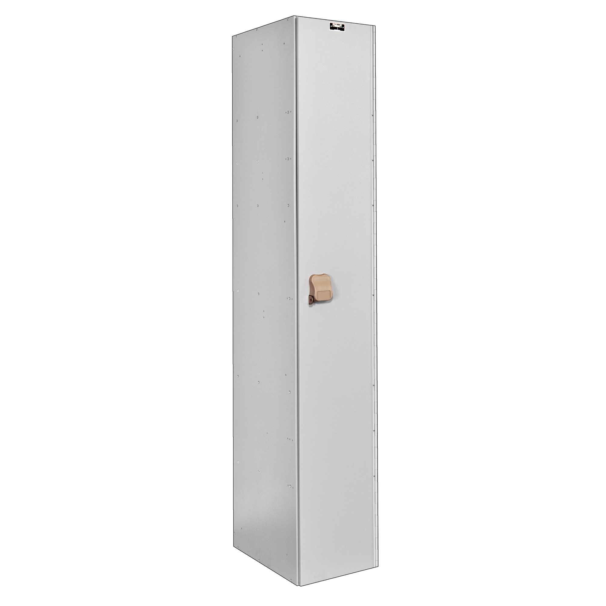 Hallowell, Single Tier MedSafe AquaMax Anitmicrobial Plastic Locker, Height 72 in, Width 12 in ...